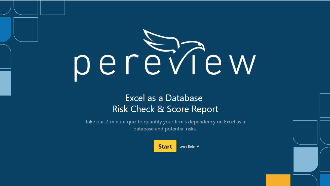 Excel as a Database: Risk Check & Score Report - Pereview Software